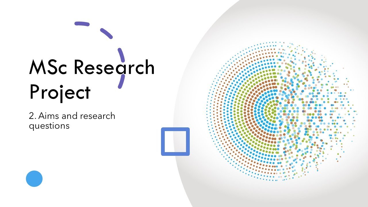 MSc Research Project Part 2: Aims, Objectives, Hypotheses - YouTube