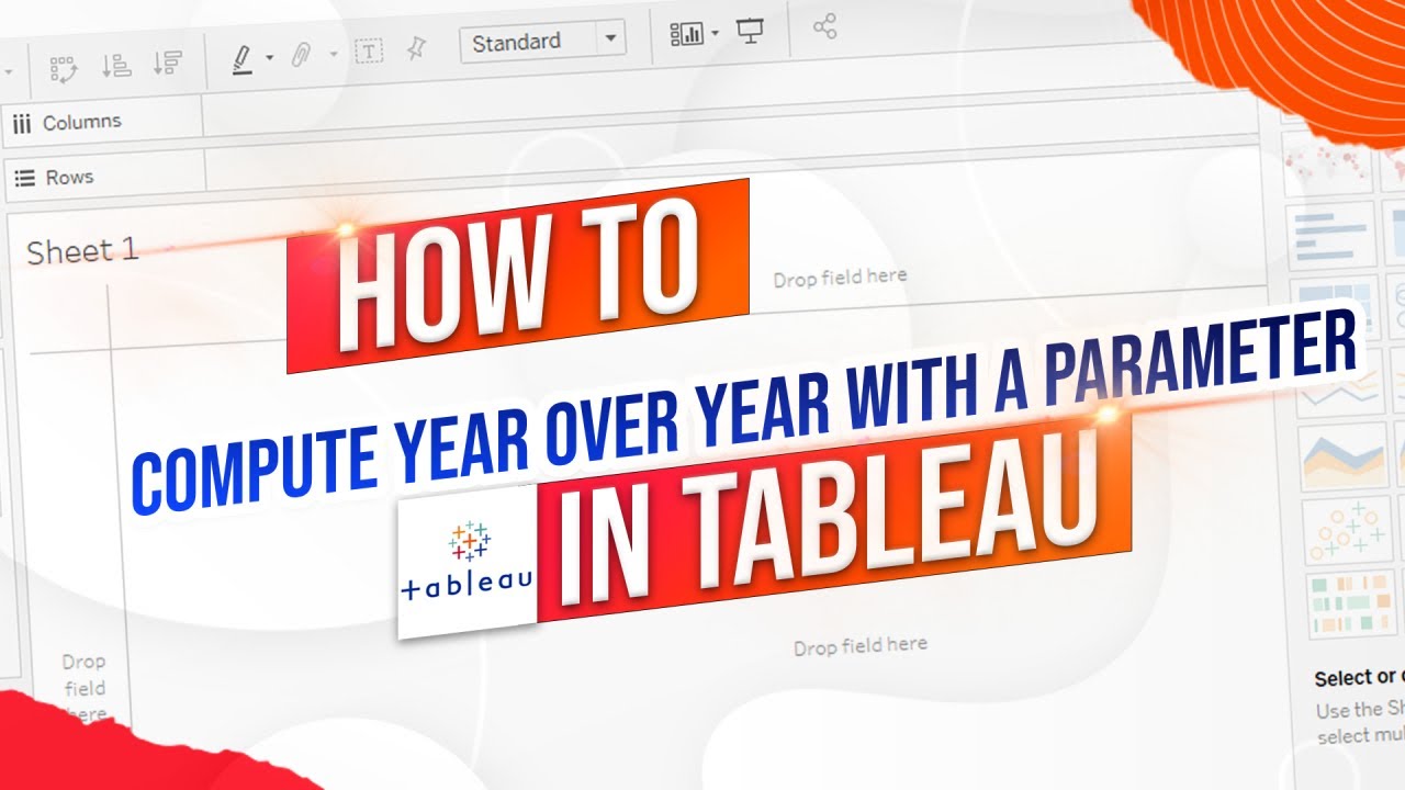 How to compute year over year with a parameter in Tableau - YouTube