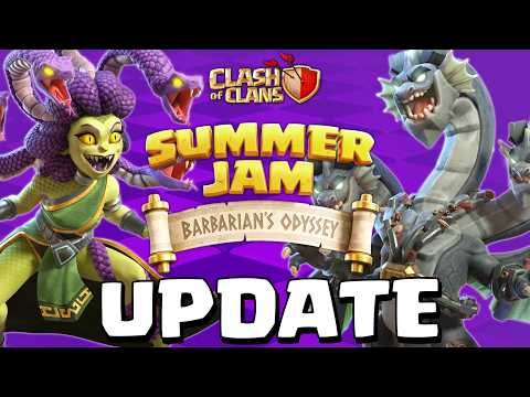 Summer Jam Update With All Events of July Season . Clash of Clans.