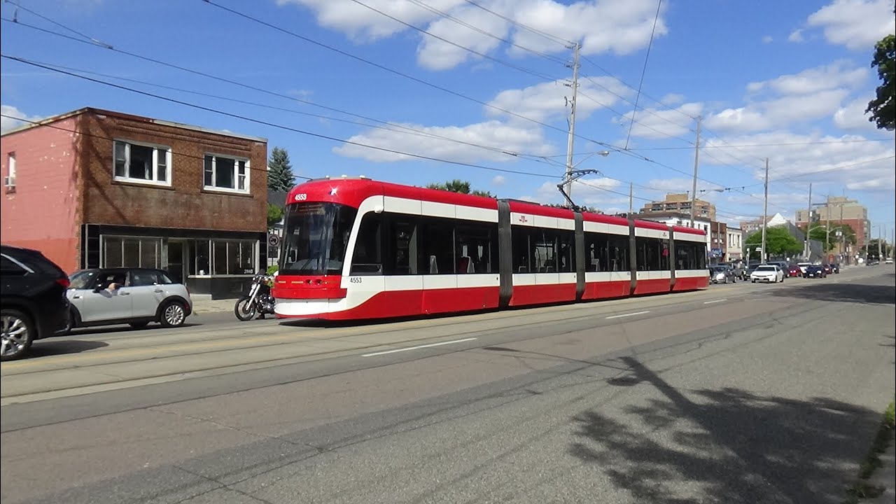 Flexity Outlook #4553 Westbound on the 507 Long Branch Line - YouTube