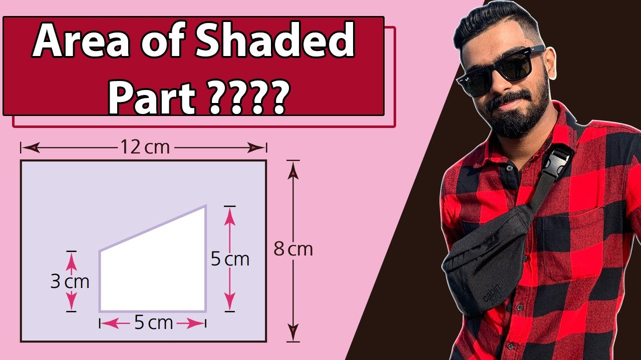 Compound Shapes: How To Find Area of Shaded Part Trapezoid - YouTube