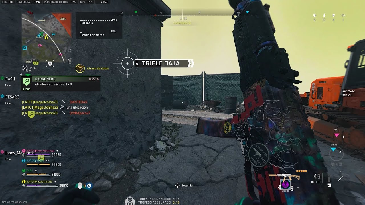 Destroying Enemies With My Platinum CDL Skin | Call Of Duty: Warzone 2. ...