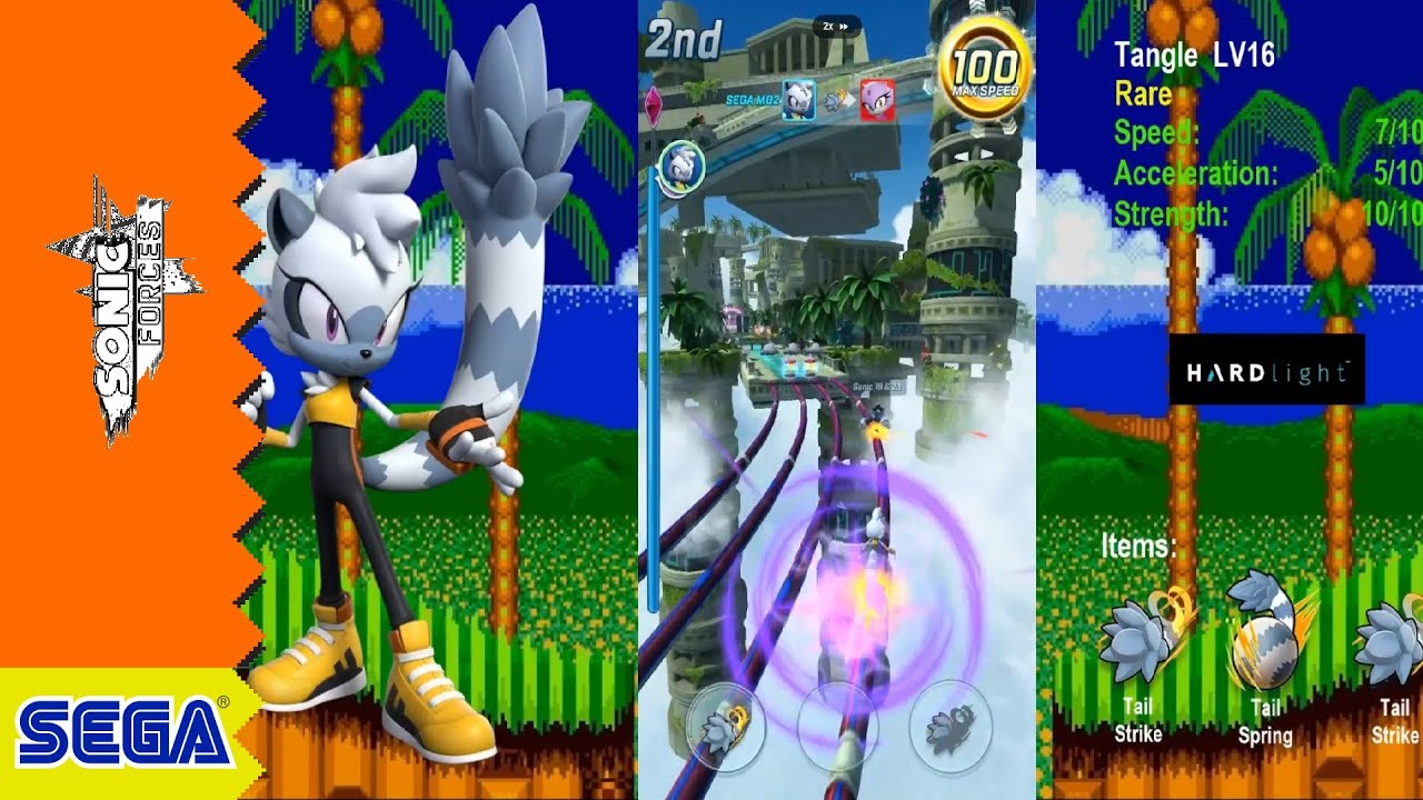 Tangle the Lemur Level Max - Sonic Forces Speed Battle - YouTube
