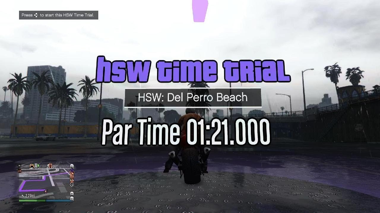 GTA 5 - HSW Time Trial - Del Perro Beach - YouTube