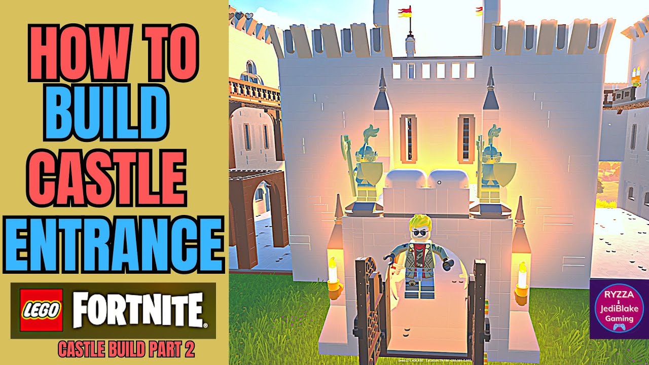How To Build Castle Entrance Lego Fortnite - YouTube