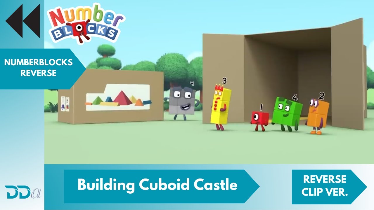 Building Cuboid Castle | Numberblocks Reverse | Reverse Clip (S06E08 ...