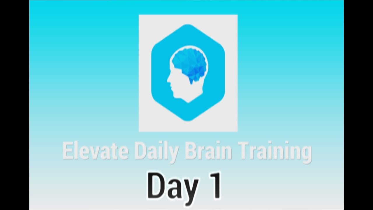 Doing Elevate Brain Training Everyday: Day 1 (1/365) - YouTube