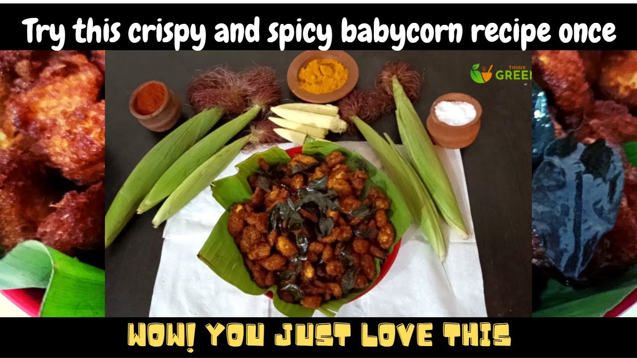 organic baby corn |baby corn recipe |fried baby corn - YouTube