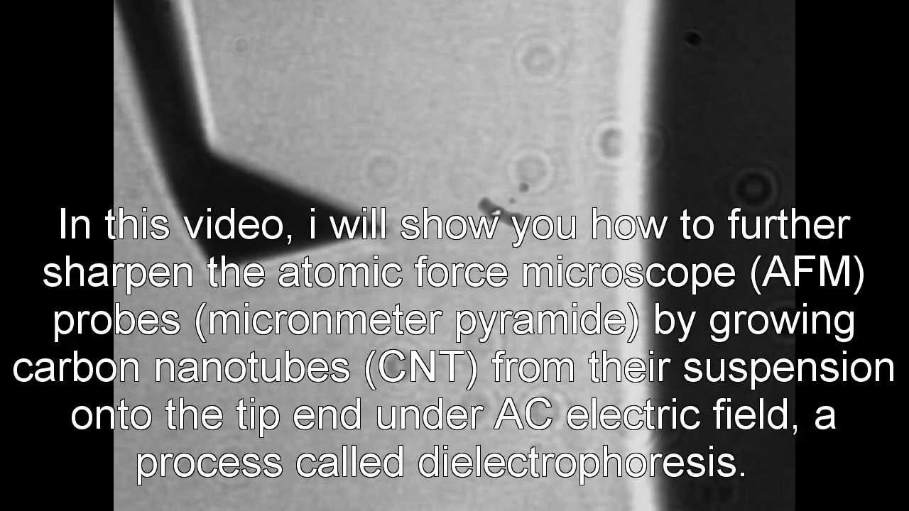 Carbon Nanotube AFM probe - YouTube