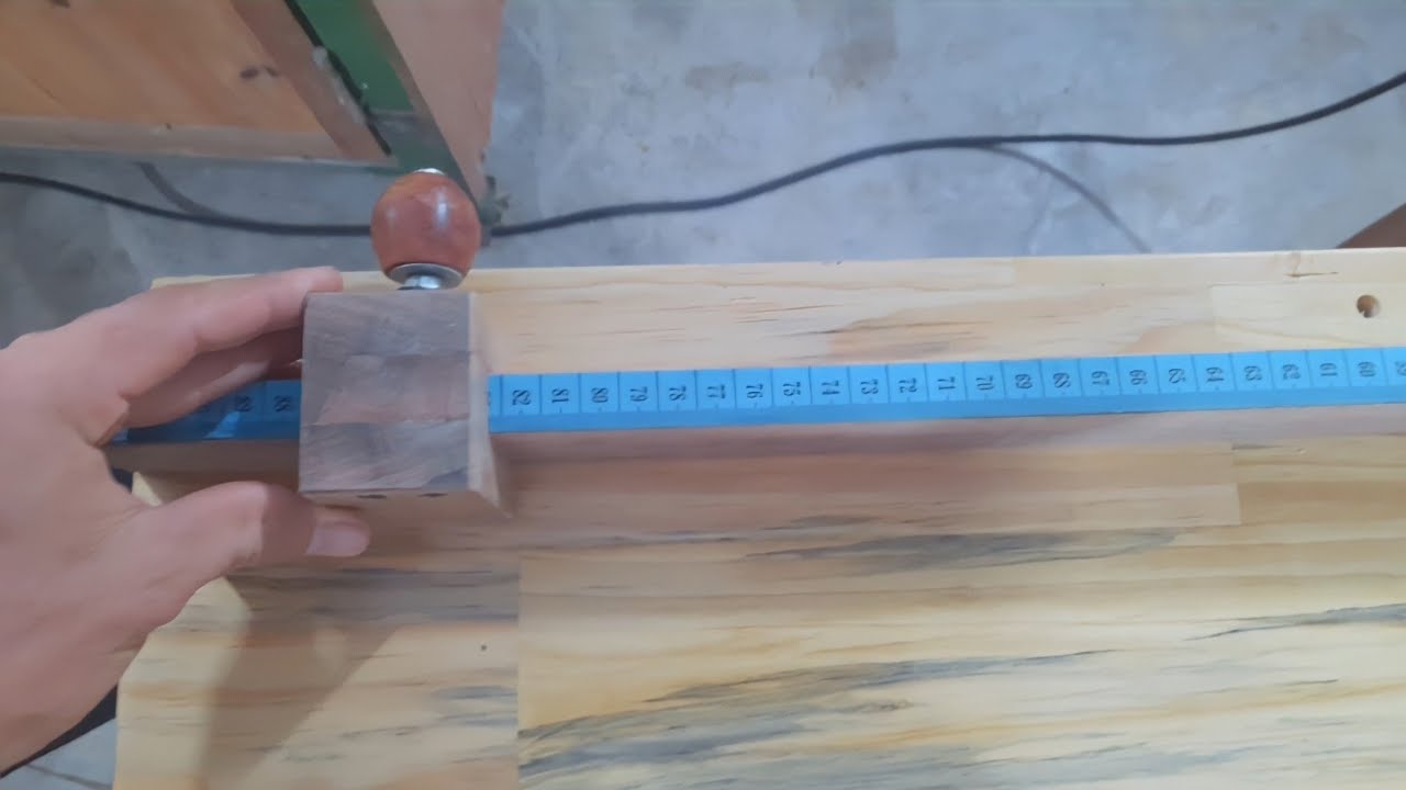 DIY ruler for wood cutting saw// thước đo cho cưa bàn cắt góc thao tác ...