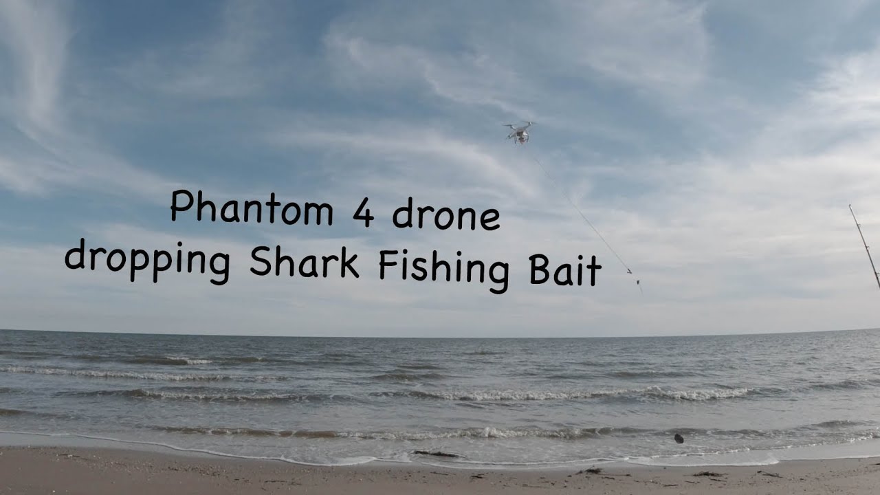 Using a drone to drop bait for sharks for fishing - YouTube