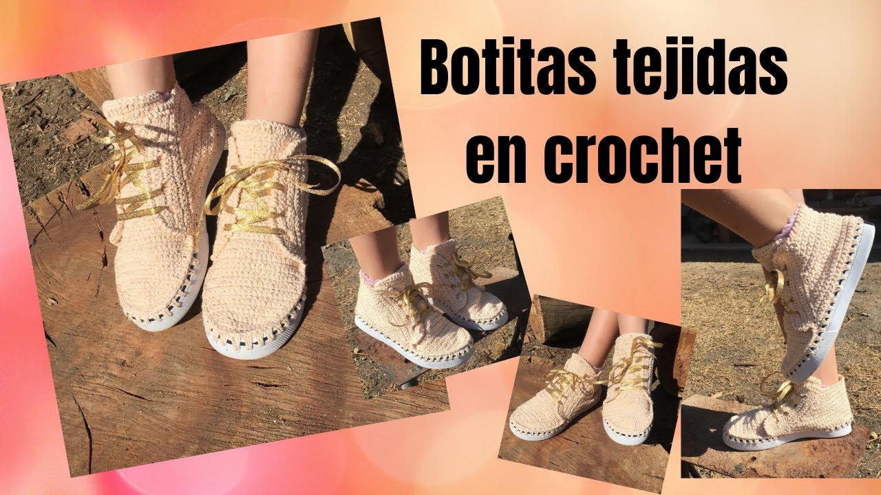 😃Botitas tejidas a crochet - paso a paso ️muy fáciles de realizar - YouTube