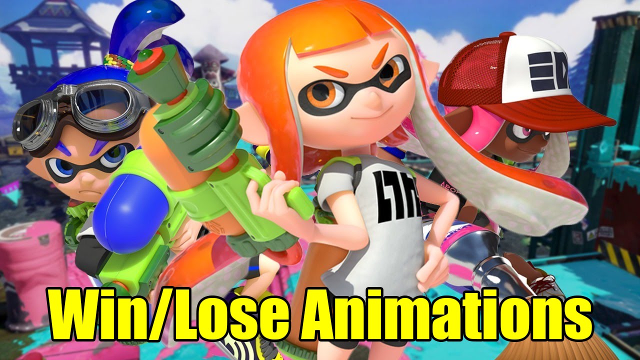All Winning and Losing Animations in Splatoon 2.0 (ft. Nintendome, D ...