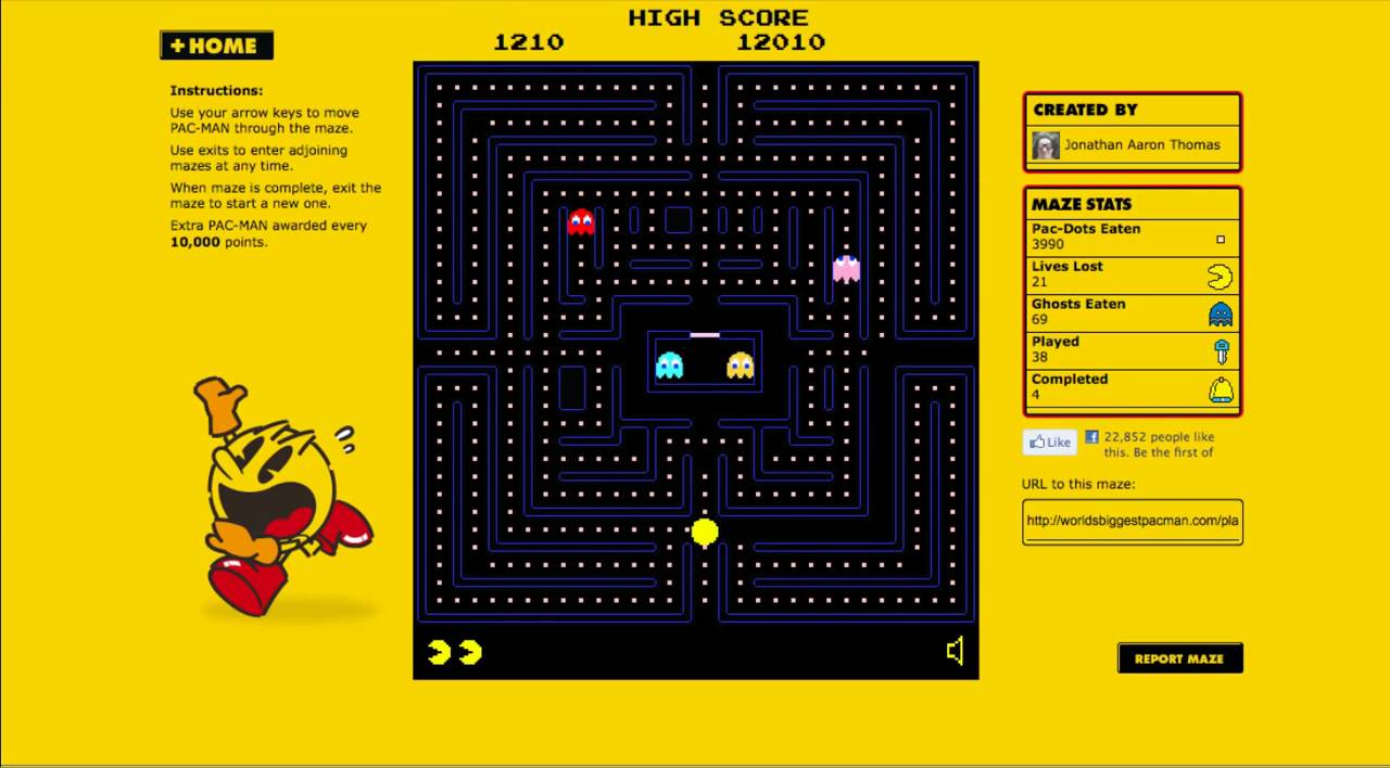 World's Biggest Pacman - YouTube