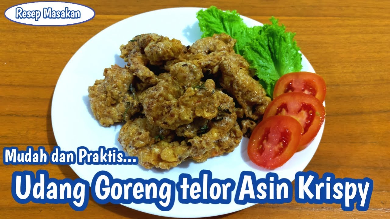 UDANG GORENG TELUR ASIN Krispy mudah dan praktis - YouTube