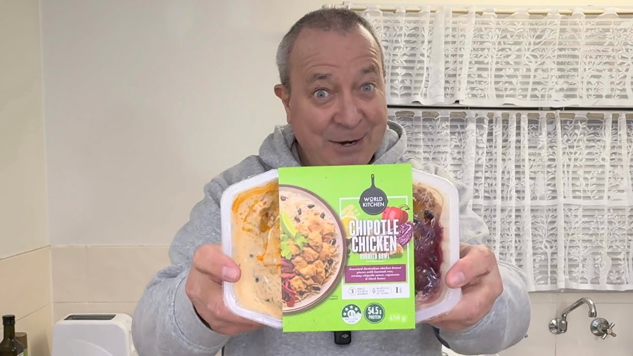 World Kitchen Chipotle Chicken Burrito Bowl From Aldi - YouTube