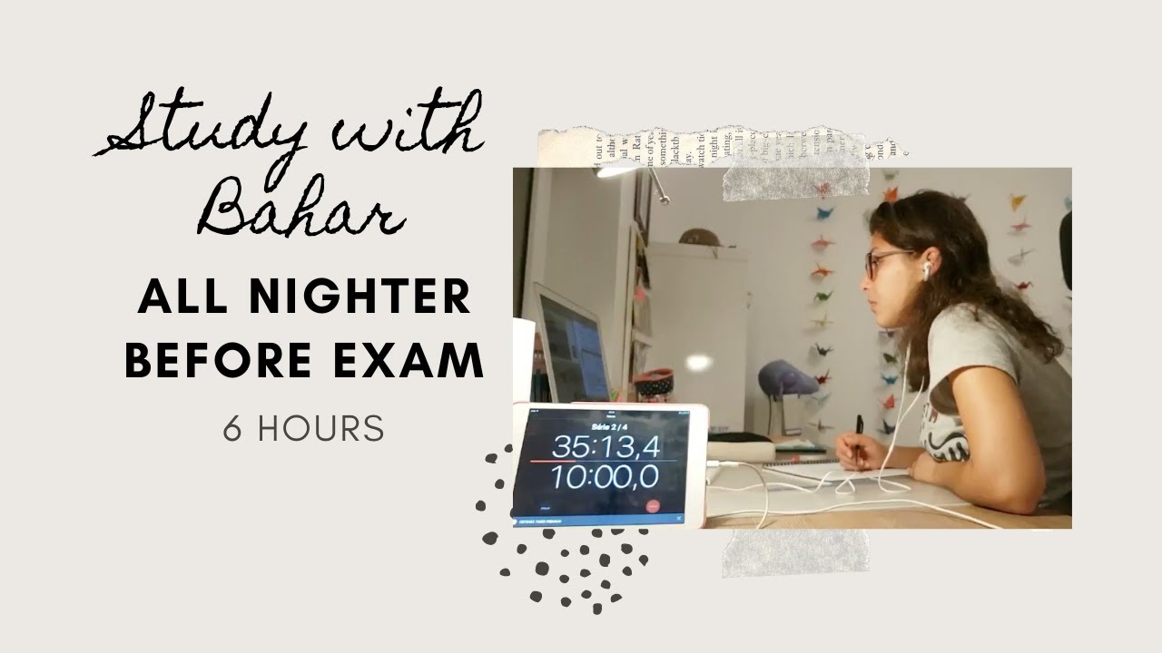 Study with me 6 hours - ALL NIGHTER before exam - medical student - YouTube