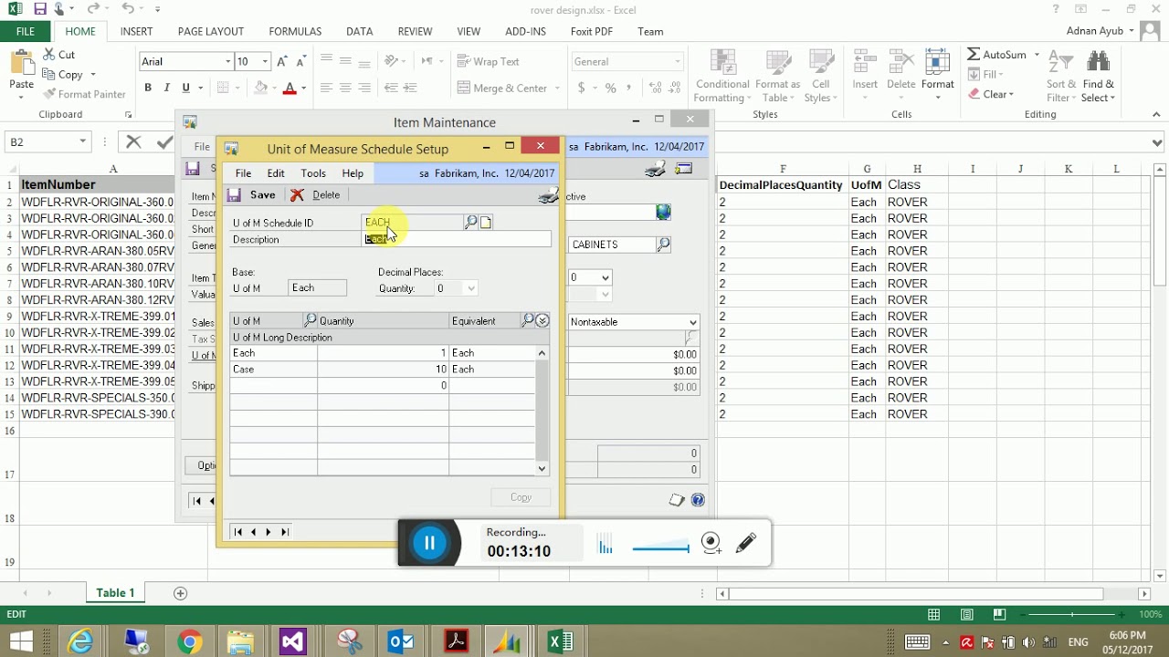 Windows Dynamic GP Data Entry Tutorial - YouTube