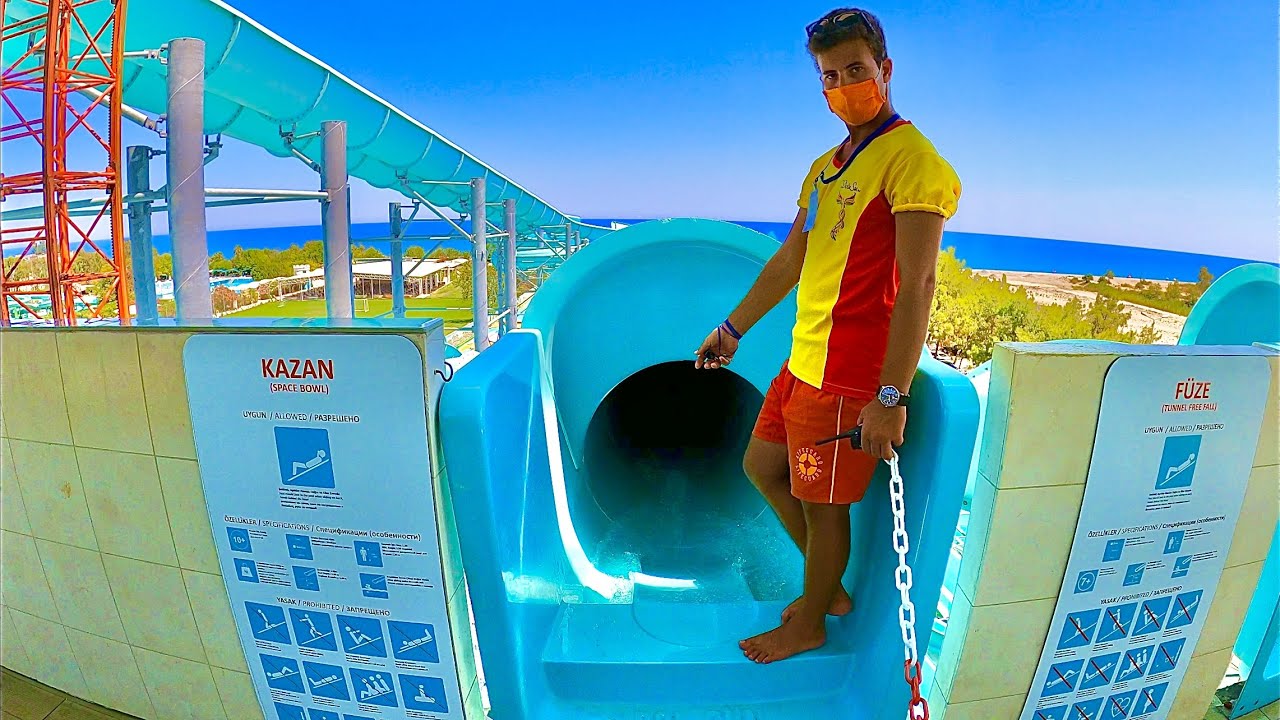 Space Hole Water Slide at Dolusu Park - YouTube