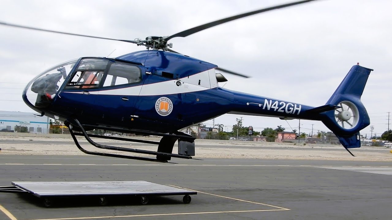 EC120 Colibri Start-Up, Takeoff & Landing on Helipad | Airbus ...