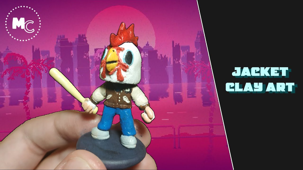 Making Jacket with Polymer Clay | Hotline Miami [Clay Art] - YouTube