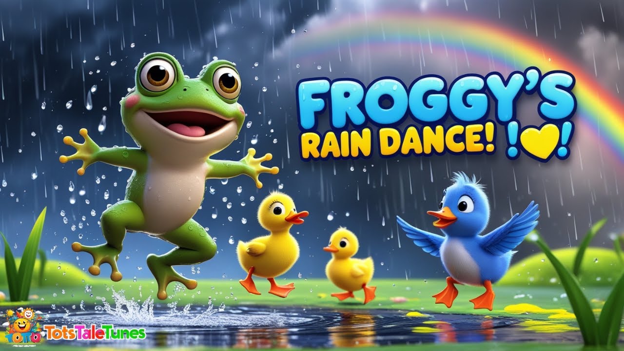 🐸 Froggy’s Rain Dance 🌧 | Fun Rainy Day Rhyme for Kids | Dance & Sing ...