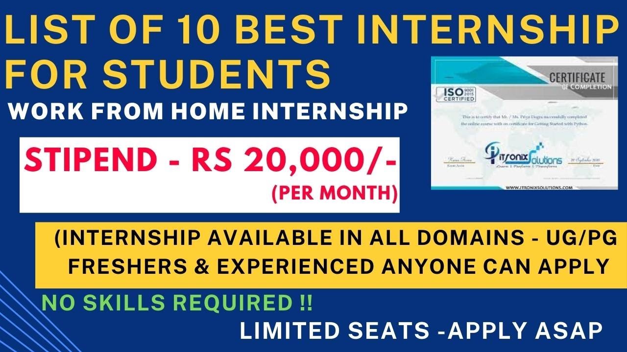 List Of 10 Best Internships For Everyone Work From Home With No list-of-10-best-internships-for-everyone-work-from-home-with-no