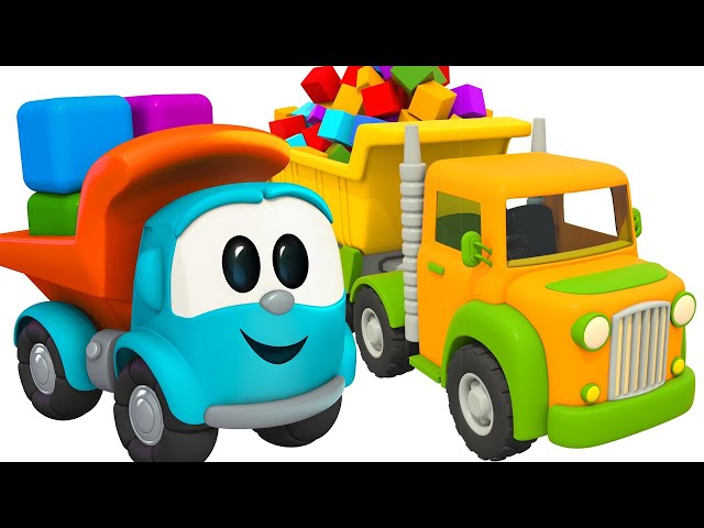Leo the Truck & a big truck. Kids' cartoon with cars! - Videos For Kids