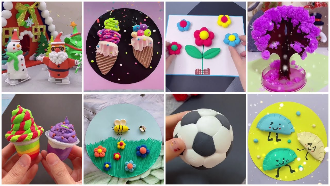 Clay Activity for Kids /Beginners | Air Dry Clay Craft Ideas - YouTube