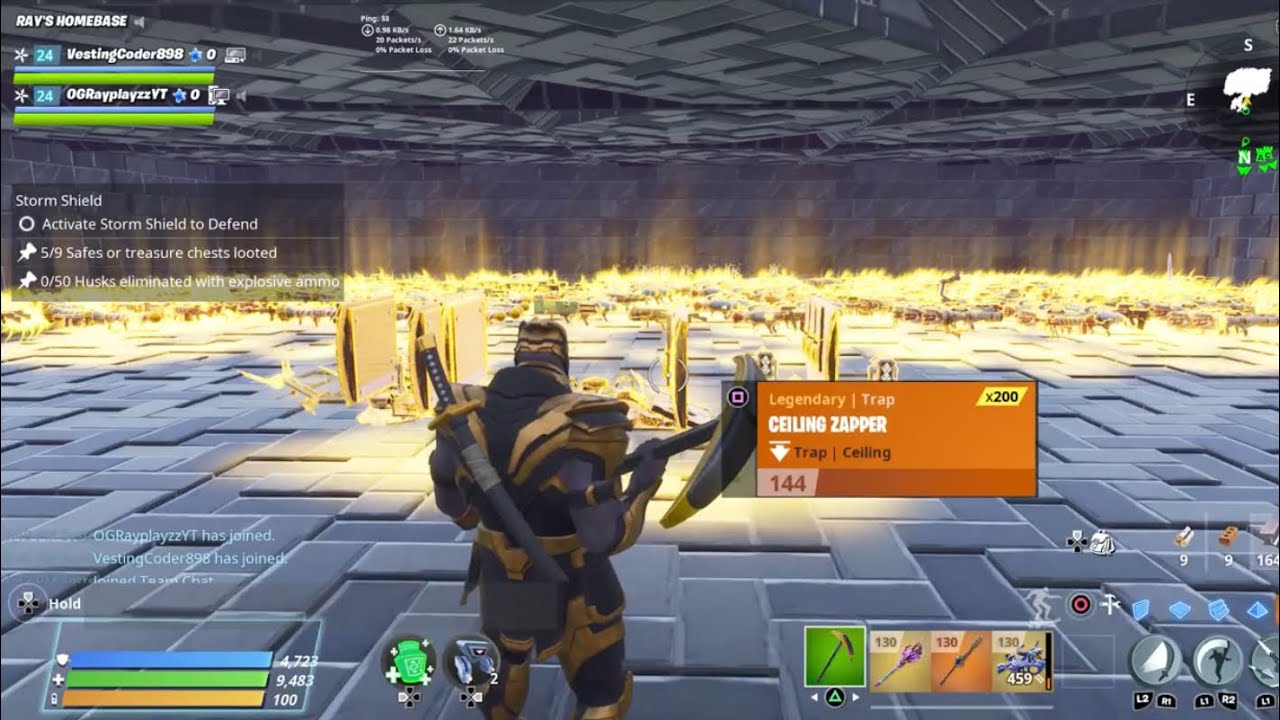 Live Fortnite Save The World Inventory fill 144 guns giveaway #fortnite ...