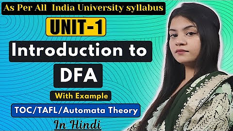 AUTOMATA THEORY || UNIT 1|| TAFL || TOC - YouTube