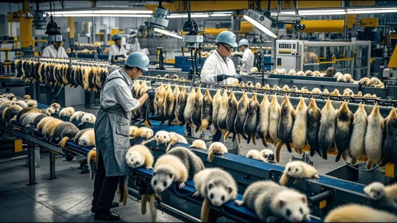How Farmers Harvest Millions Tons of Mink Fur and Civet Coffee - Mink ...