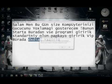 Kompuyterin Gucunu Yoxlamaq