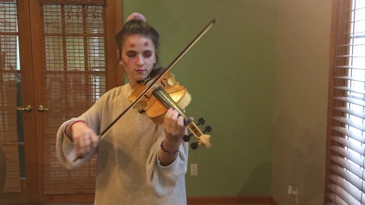 Spooky Scary Skeletons (violin cover) - YouTube