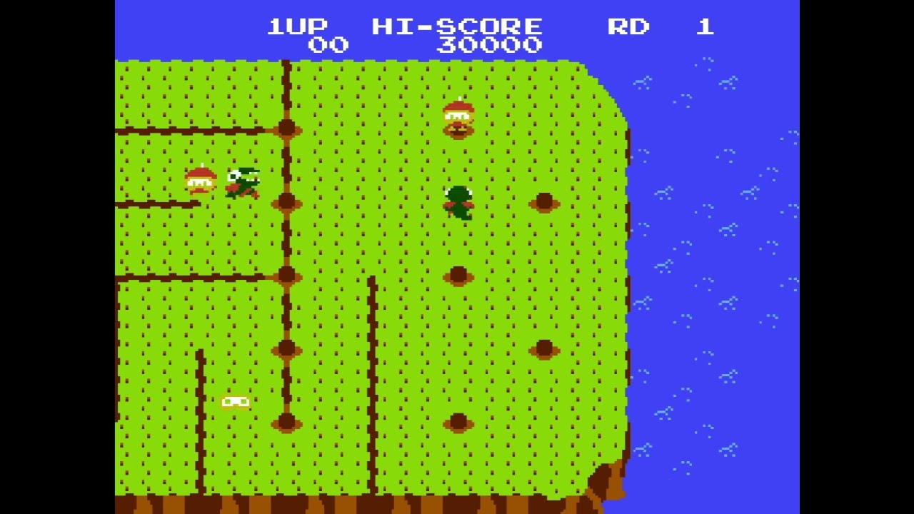 Game Over: Dig Dug II (NES) - YouTube