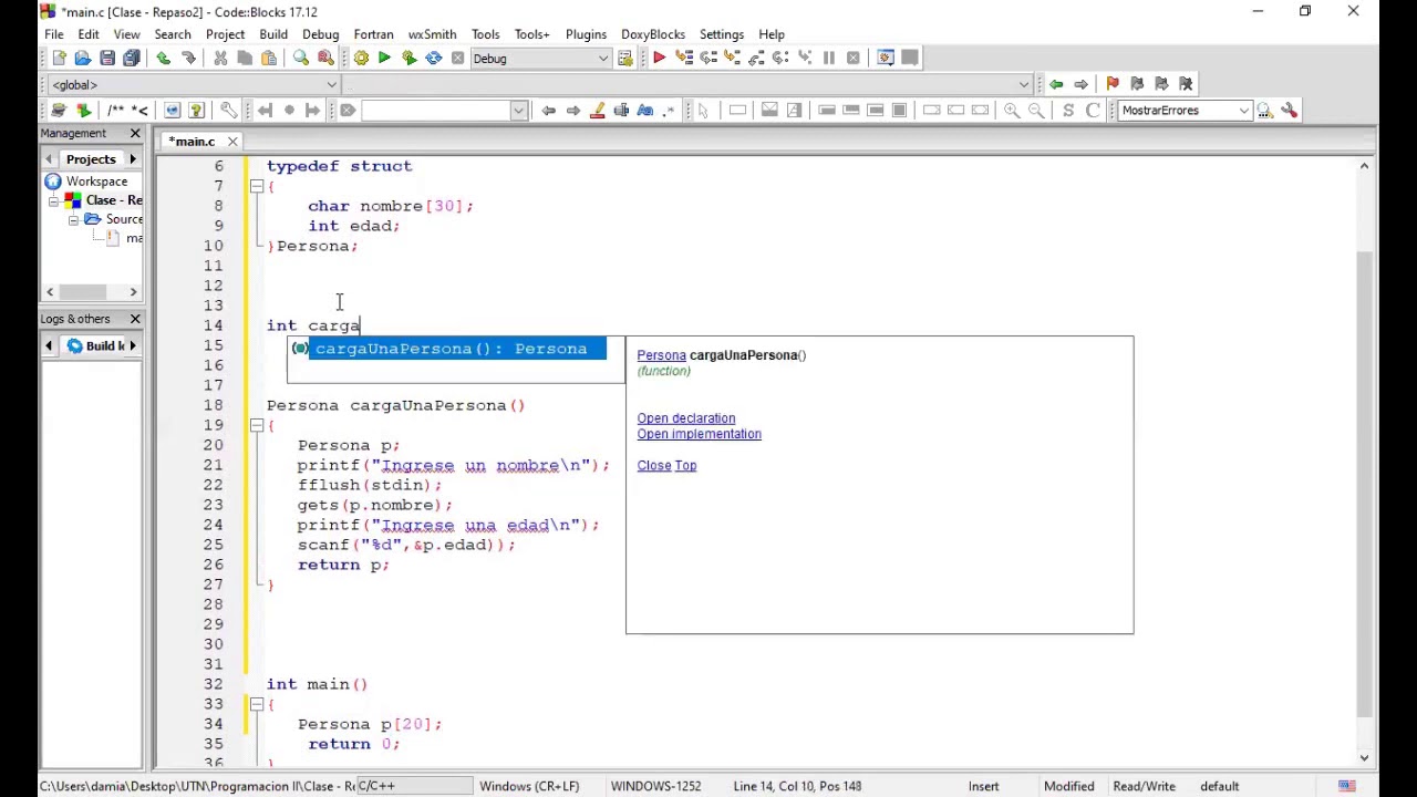 Clase 2 - 13/08 - Repaso estructuras, archivos - YouTube