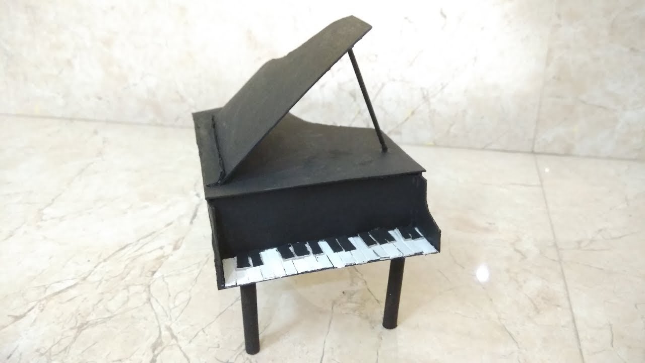 How to make toy Piano using Cardboard/ paper DIY - YouTube