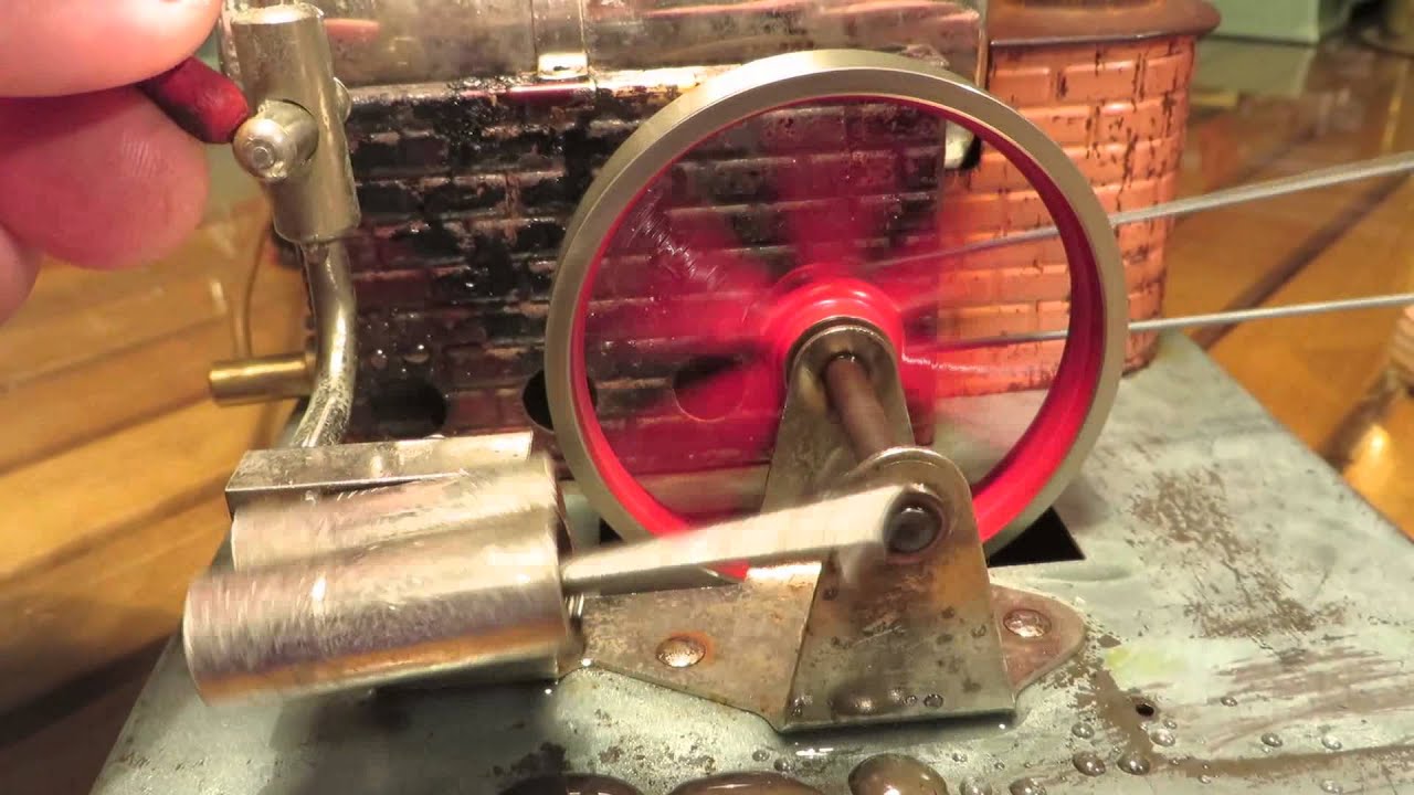 Jensen Model 60 Model Steam Engine running on live steam and fired on ...