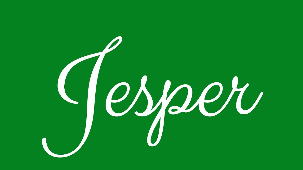 Learn how to Write the Name Jesper Signature Style in Cursive Writing ...