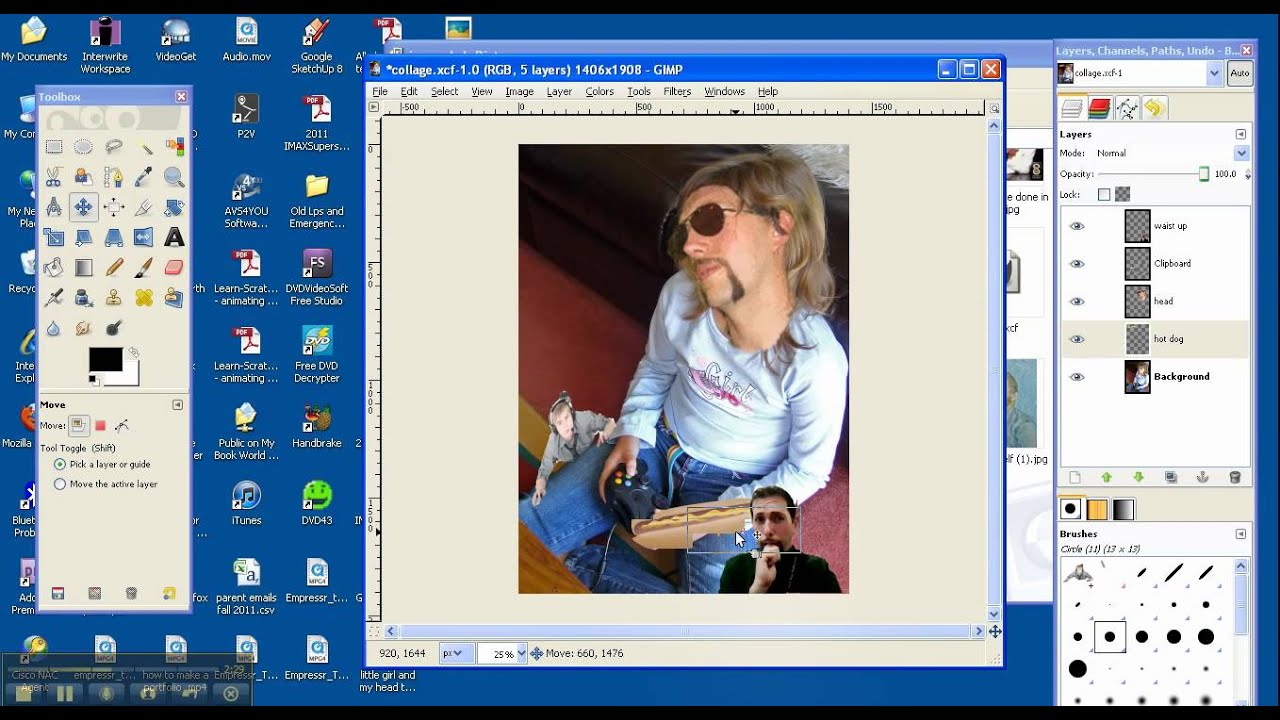 How to work w/ Layers - Gimp tutorial #2 - YouTube