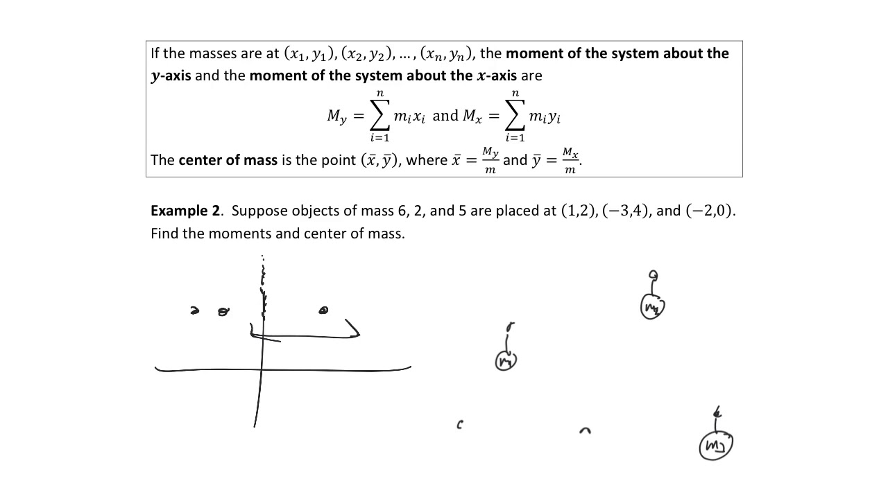 Applications of Integration: Moments and Centers of Mass - YouTube