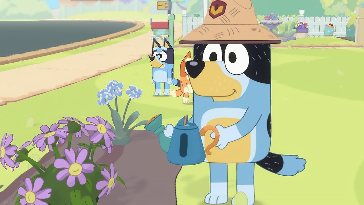 BANDŻI uczy BLUE i BINGO jak opiekować się ogrodem! NOWE ODCINKI BLUEY ...