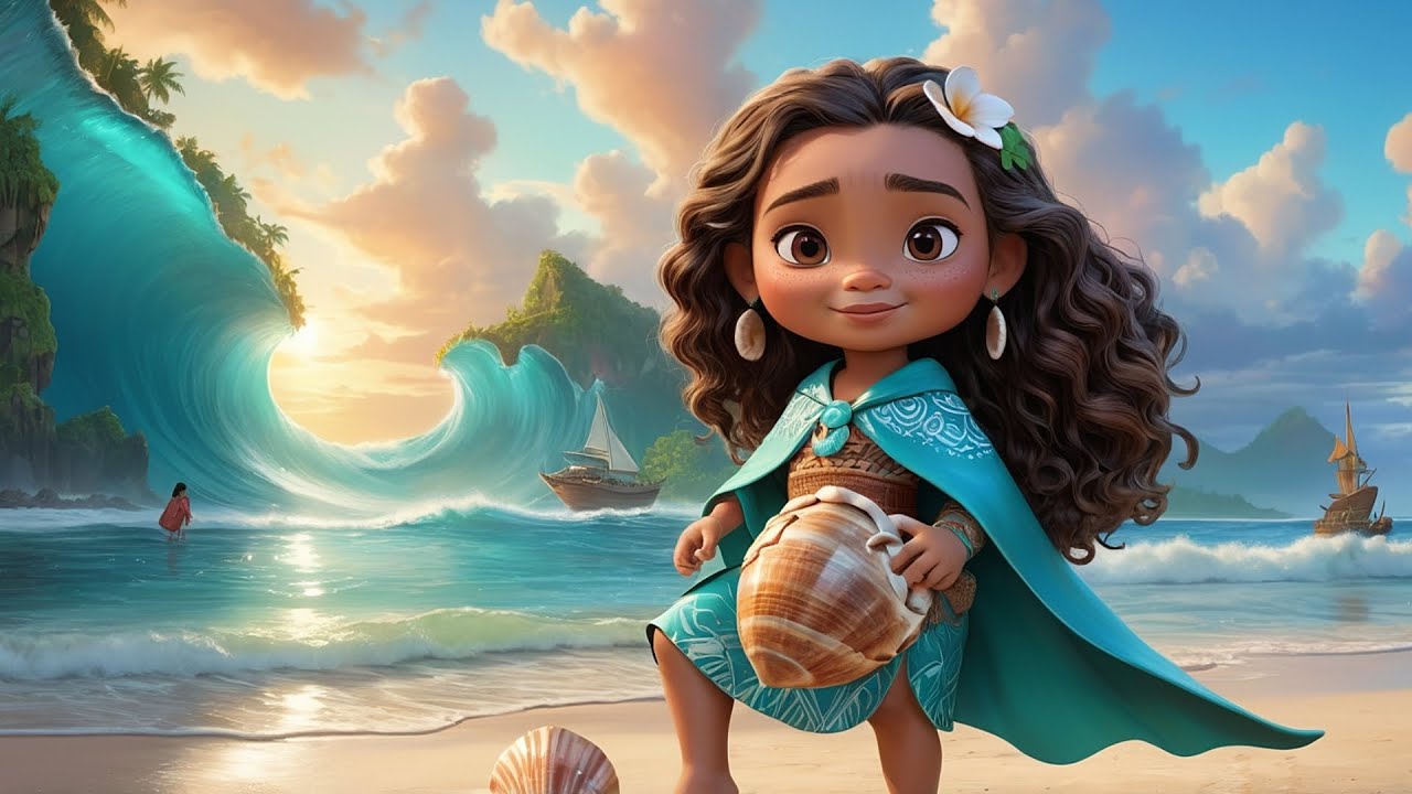 Moana and the Shattered Shell | Short Bedtime Stories Read Aloud - YouTube