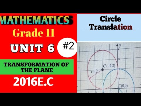 Grade 11 Maths Unit 6 Transformation of The Plane|| Part 2 Maths With ...