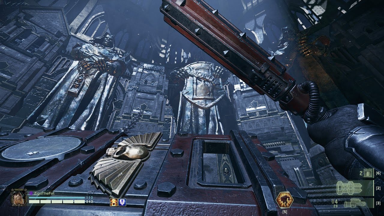 Darktide Ogryn Heresy Slab Shield/Grenadier Gauntlet - YouTube