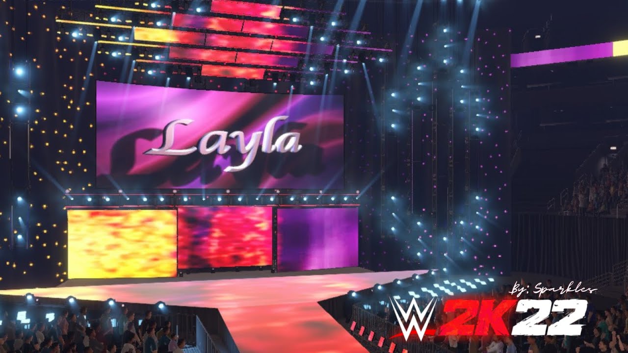 WWE 2K22 LAYLA GRAPHICS MOD - YouTube