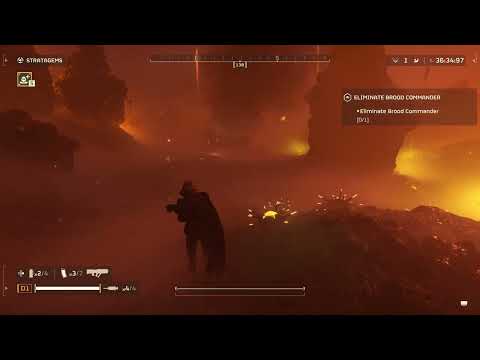 Helldivers 2 gameplay....Taking down a charger Terminid - YouTube