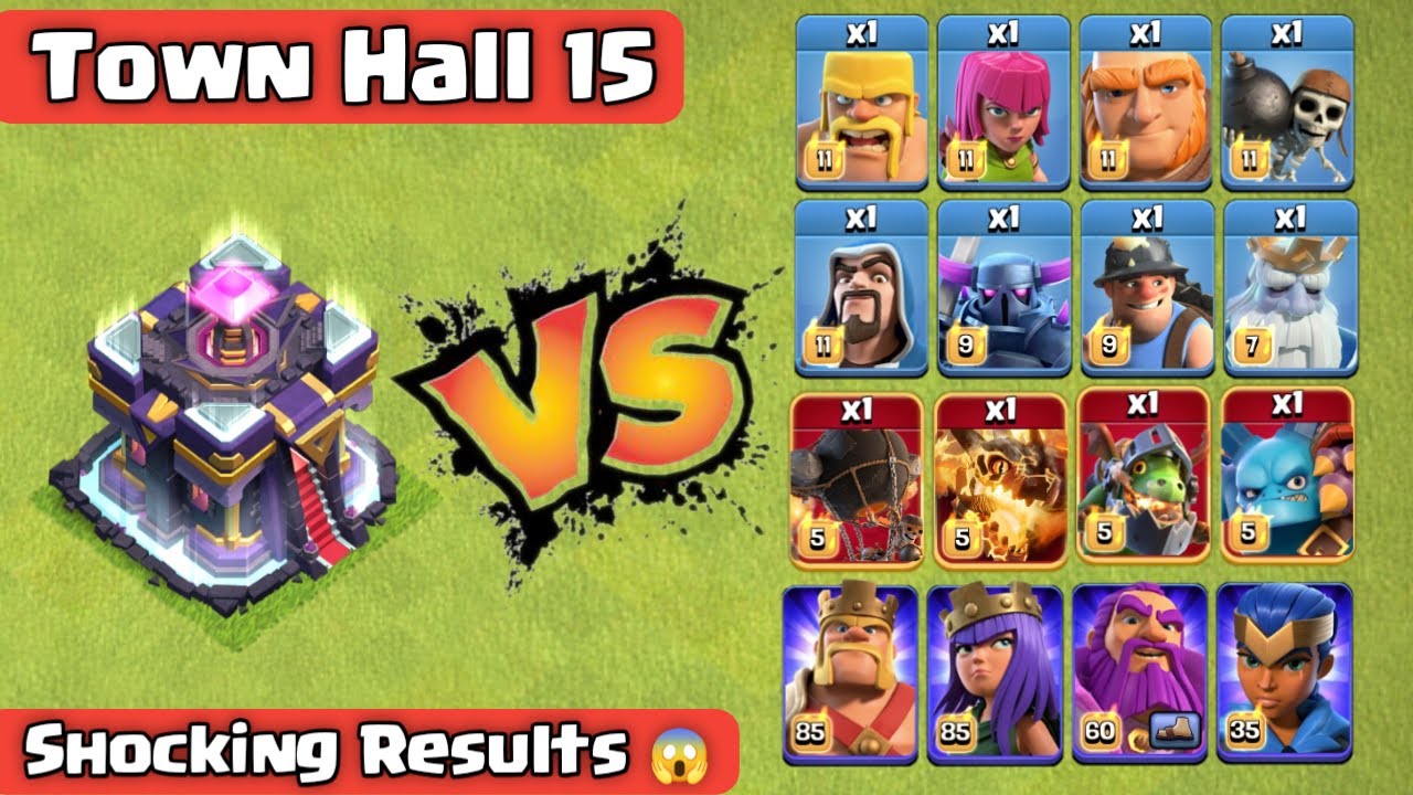 Th 15 Giga Inferno VS All Max Troops | Clash Of Clans | Coc Challenge ...