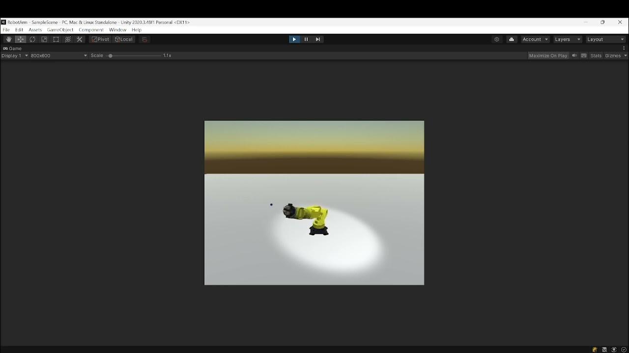 [ Test ]Robot arm with chained transforms in Unity - YouTube