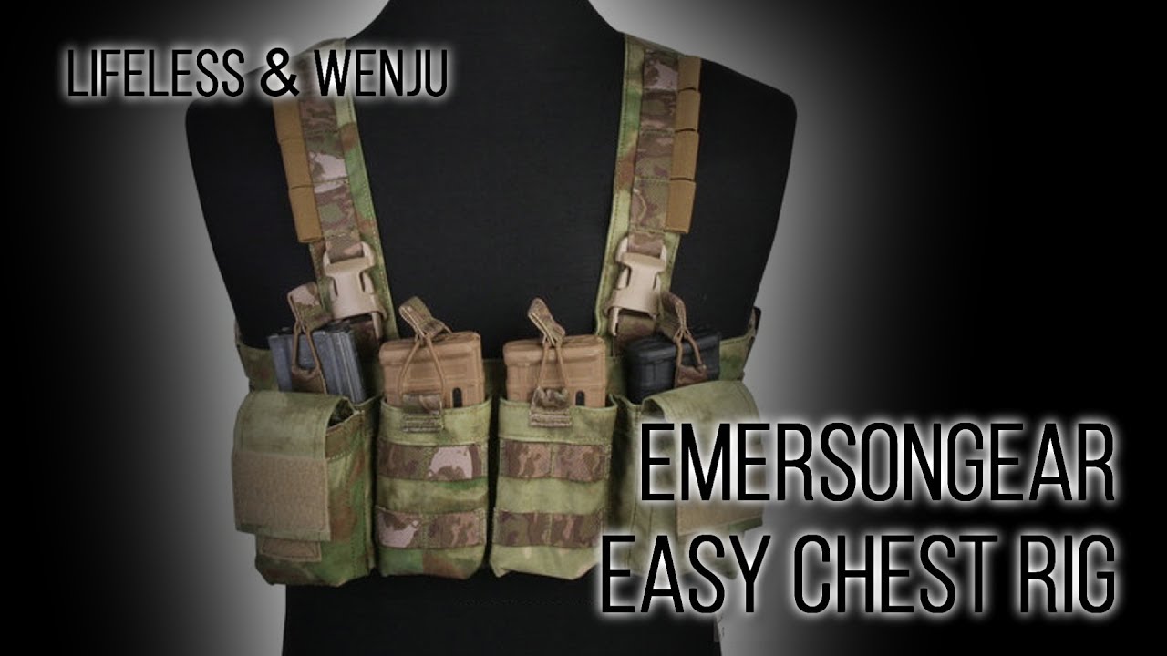 [EMERSONGEAR] Easy chest rig ATACS-FG / Эмерсон легкий нагрудник атакс ...